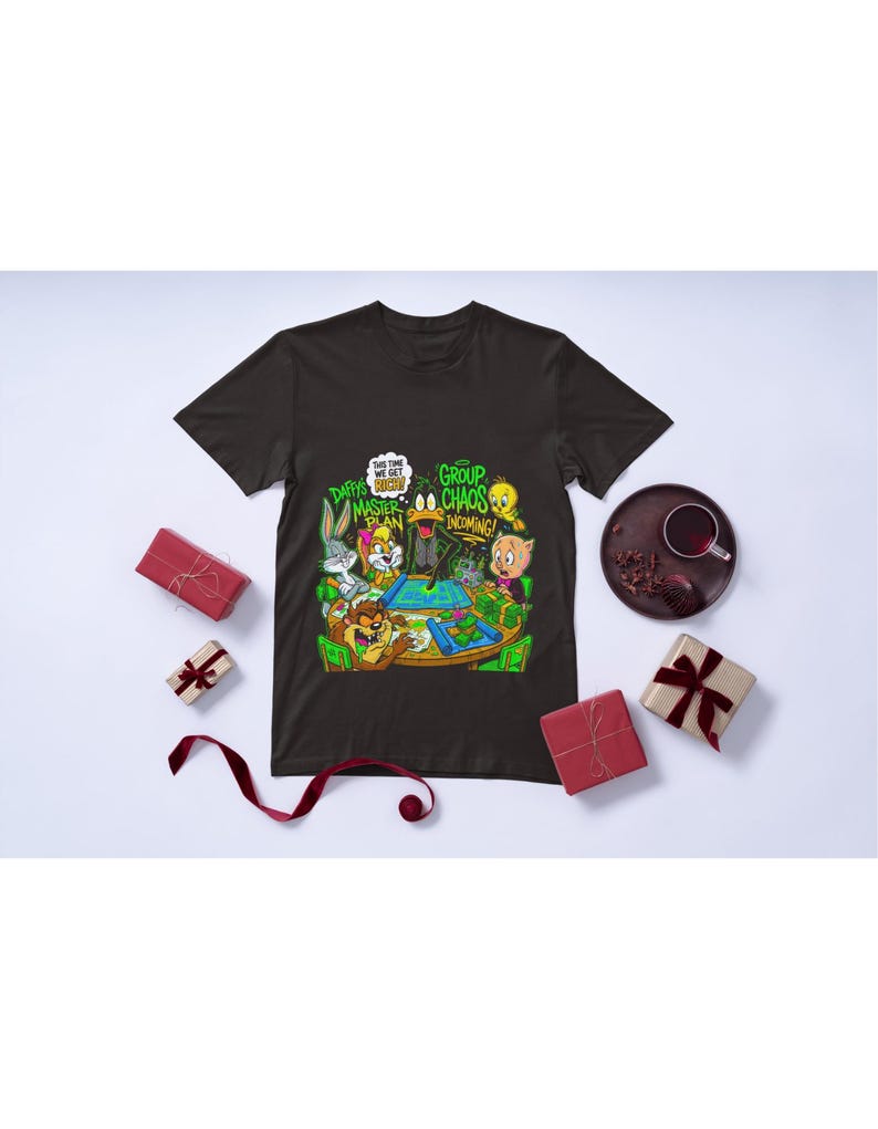 Cartoon Characters Halftone T-shirt - Etsy