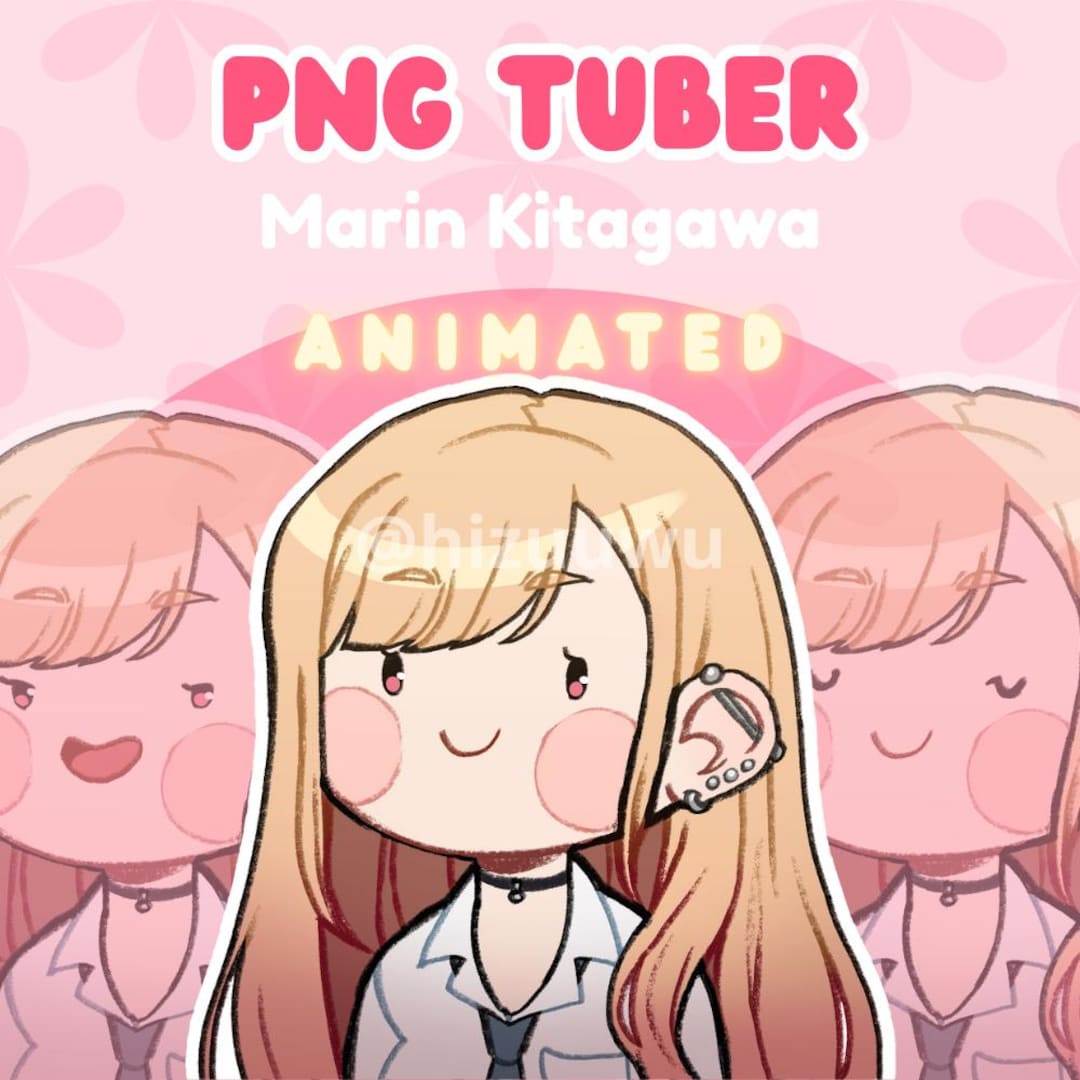 Animação Chibi de Marin Kitagawa PNG Tuber | Avatar em Streaming ...