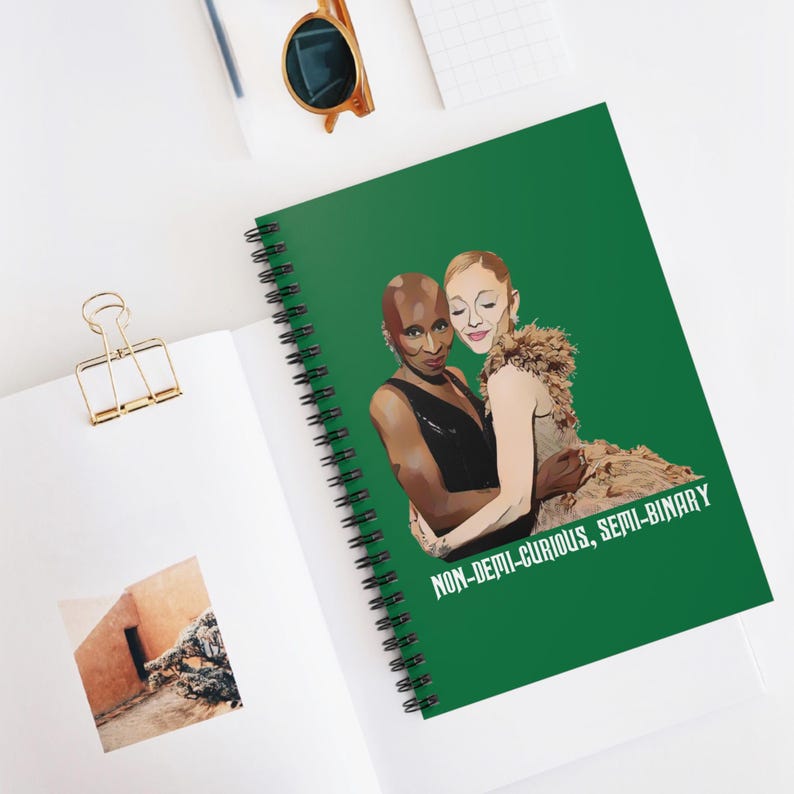 Wicked Movie Spiral Notebook – Elphaba Glinda Pride Journal, LGBTQ+ ...