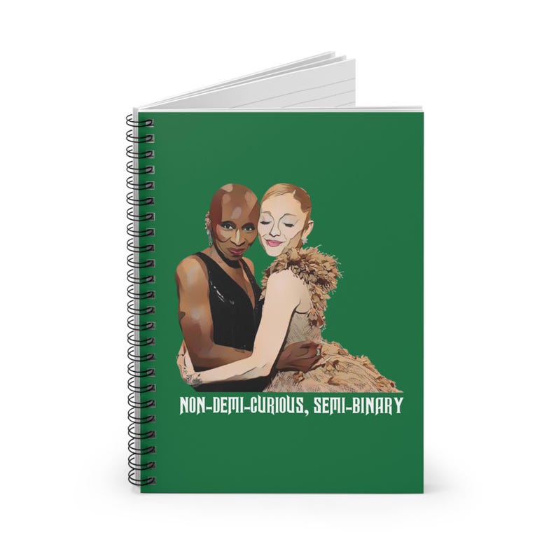 Wicked Movie Spiral Notebook – Elphaba Glinda Pride Journal, LGBTQ+ ...