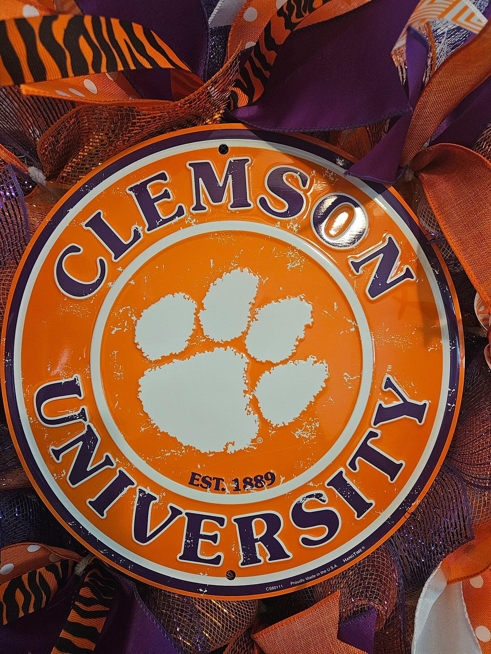 Clemson Tigers Wreath!! One of Kind! - Etsy