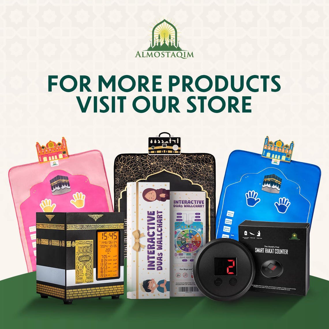 ALMOSTAQIM Educational Prayer Mat for Teens and Adults - Interactive ...