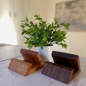 Rustic Tablet | Phone Stand | Walnut | Red Oak - Etsy