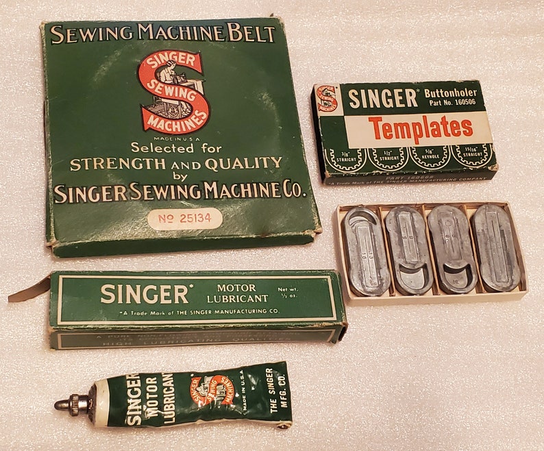 3 Items Vintage Treadle SINGER SEWING Machine Belt No. 25134 - Etsy
