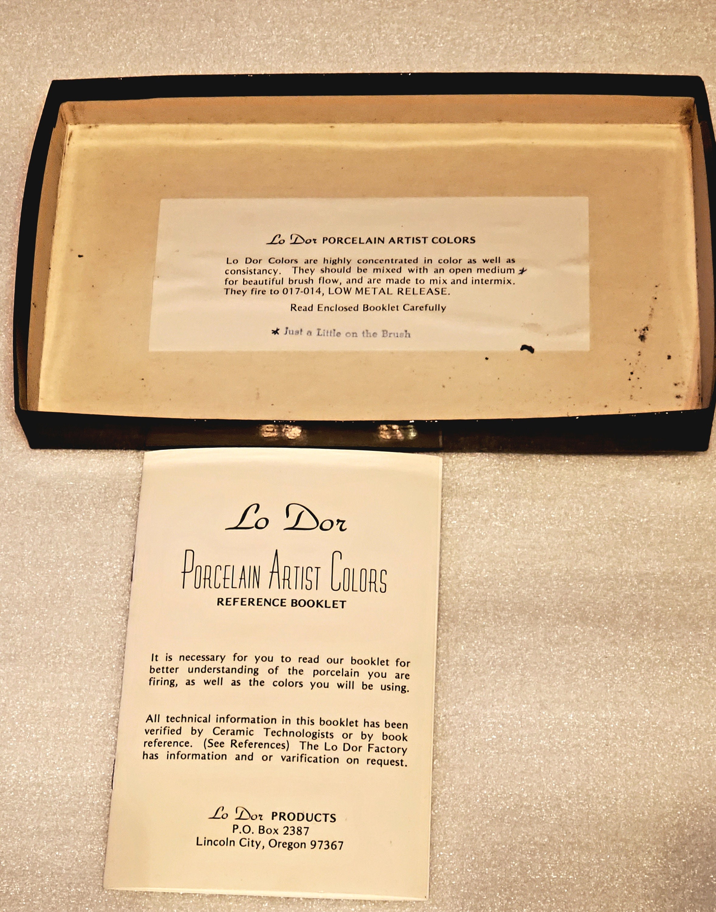 LO DOR PORCELAIN Artist Colors, the Masters Palette, Primary, Gold Base ...