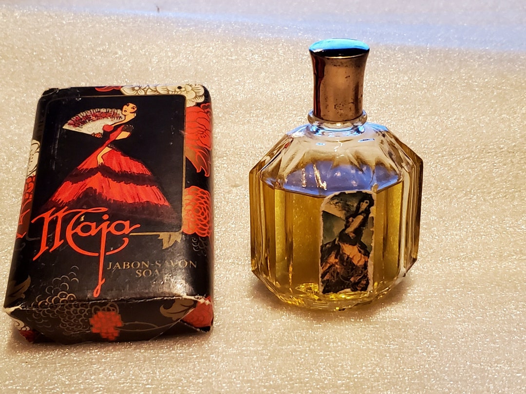 Vtg NUEVA MAJA Perfume 1 Oz and Bar SOAP 2.6 Oz., Myrurgia Perfumery ...