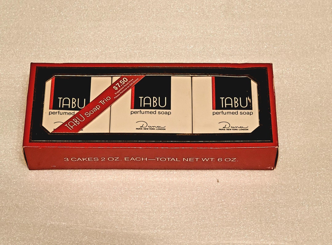 TABU by DANA Perfumed SOAP, 3 Cakes 2 Oz Each Brand New in Original Box ...