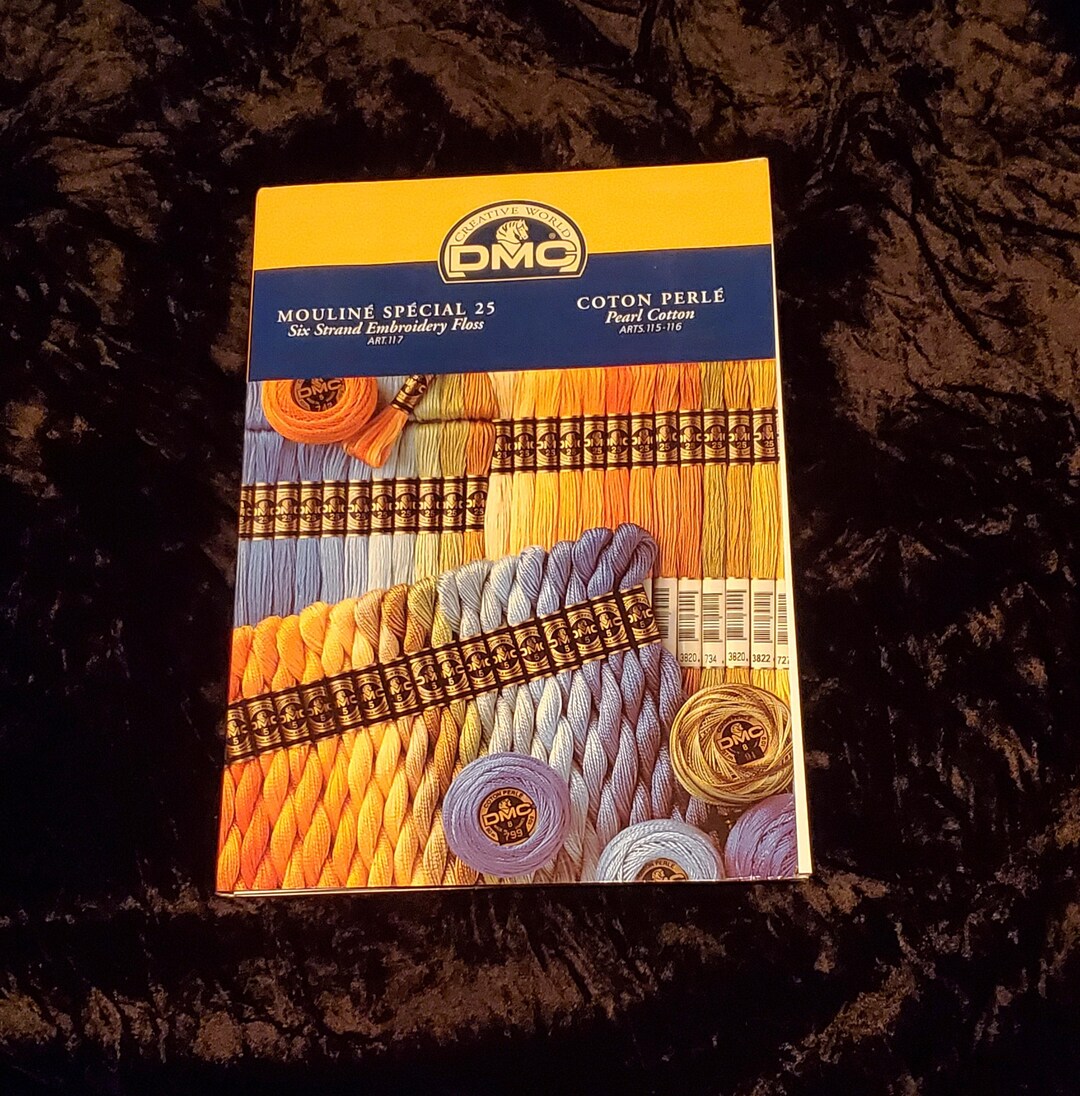 DMC Creative World COLOR CHART, Real Thread Samples Number, Mouline ...