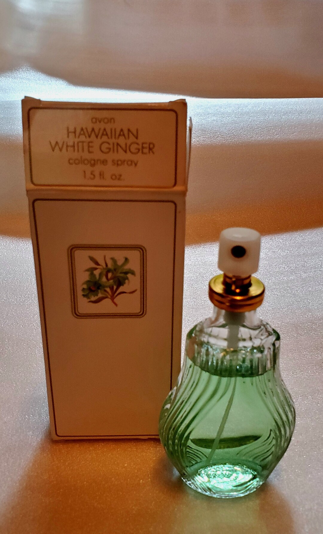 AVON Hawaiian WHITE GINGER Cologne Spray, 1.5 Oz, About 95% Full ...