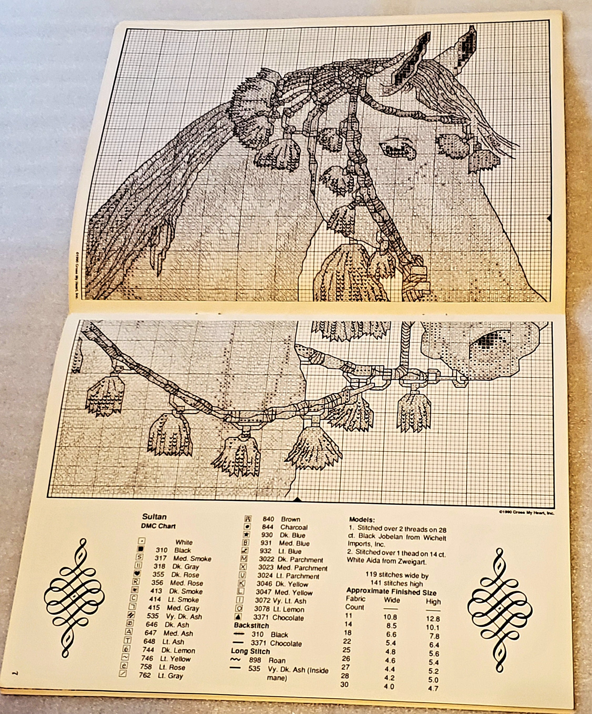 5 Cross My Heart Counted Cross Stitch Pattern Books, Fantasy Horses ...