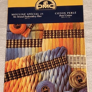 DMC Creative World COLOR CHART, Real Thread Samples Number, Mouline ...