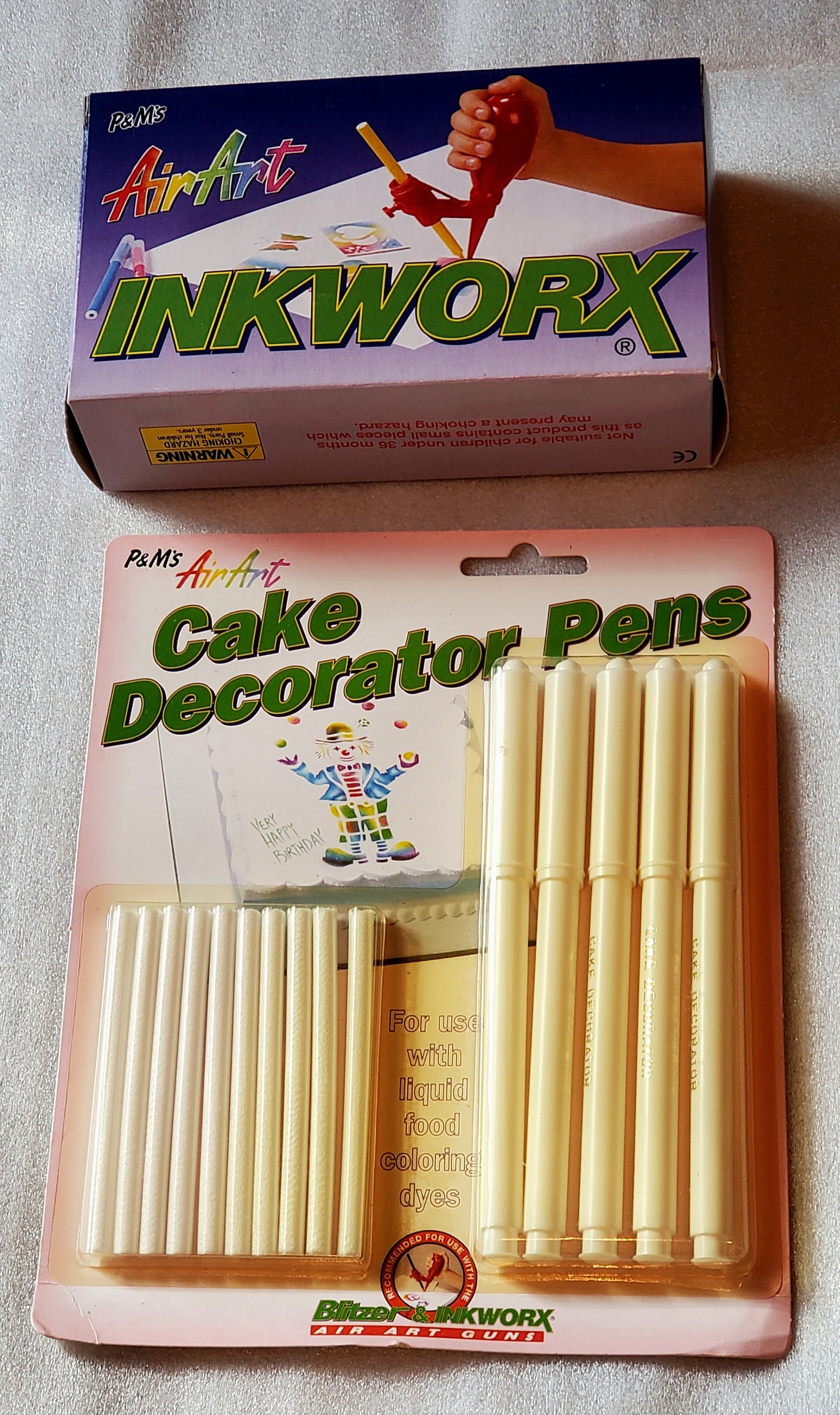 INKWORX Kit, by Airart 6 Items, for Fabric, Paper, Cakes-30 Sheet Pad ...