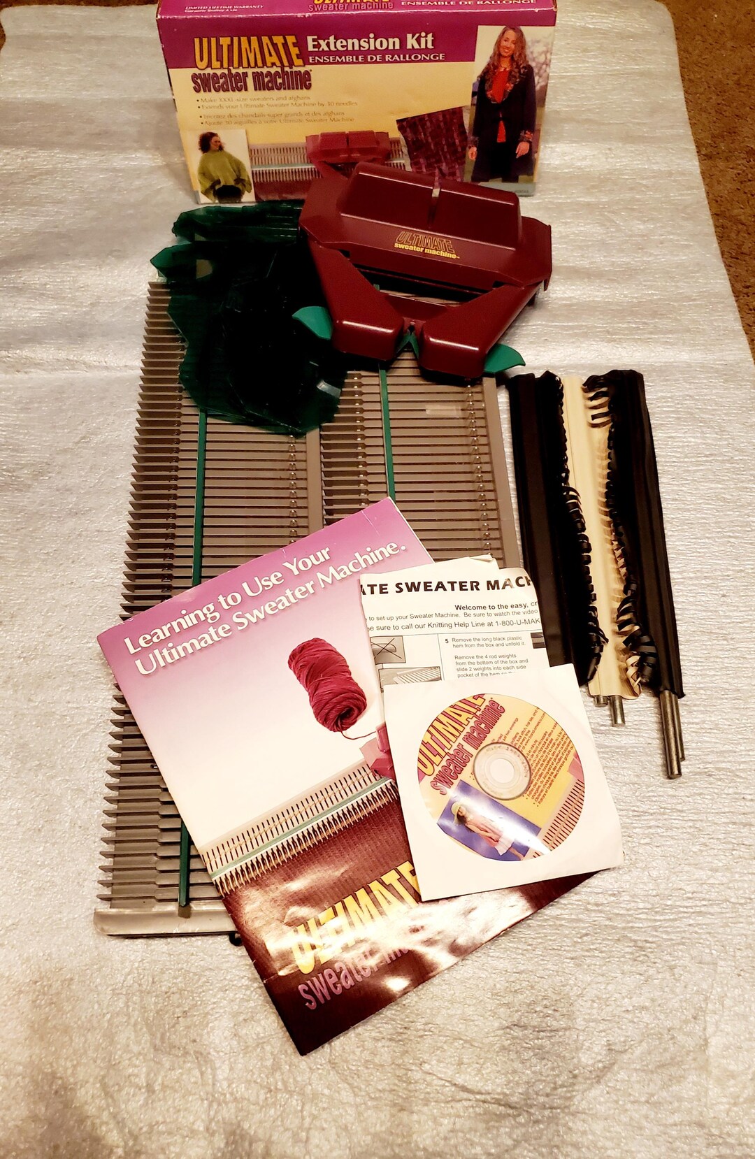 The Ultimate SWEATER MACHINE & EXTENSION Kit, Accessories, Book, Dvd ...