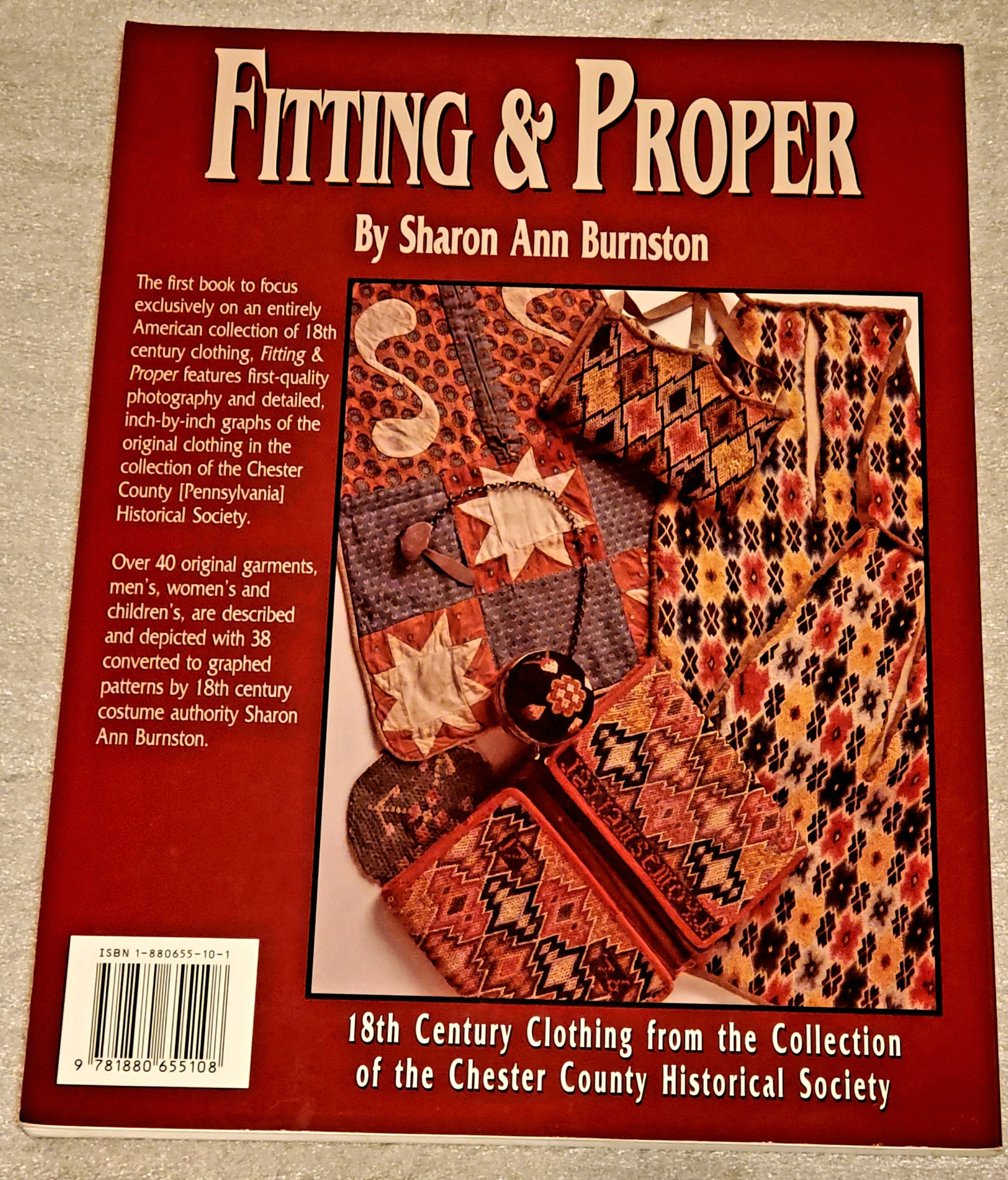 FITTING & PROPER by Sharon Ann Burnston,18th Century Clothing From the ...