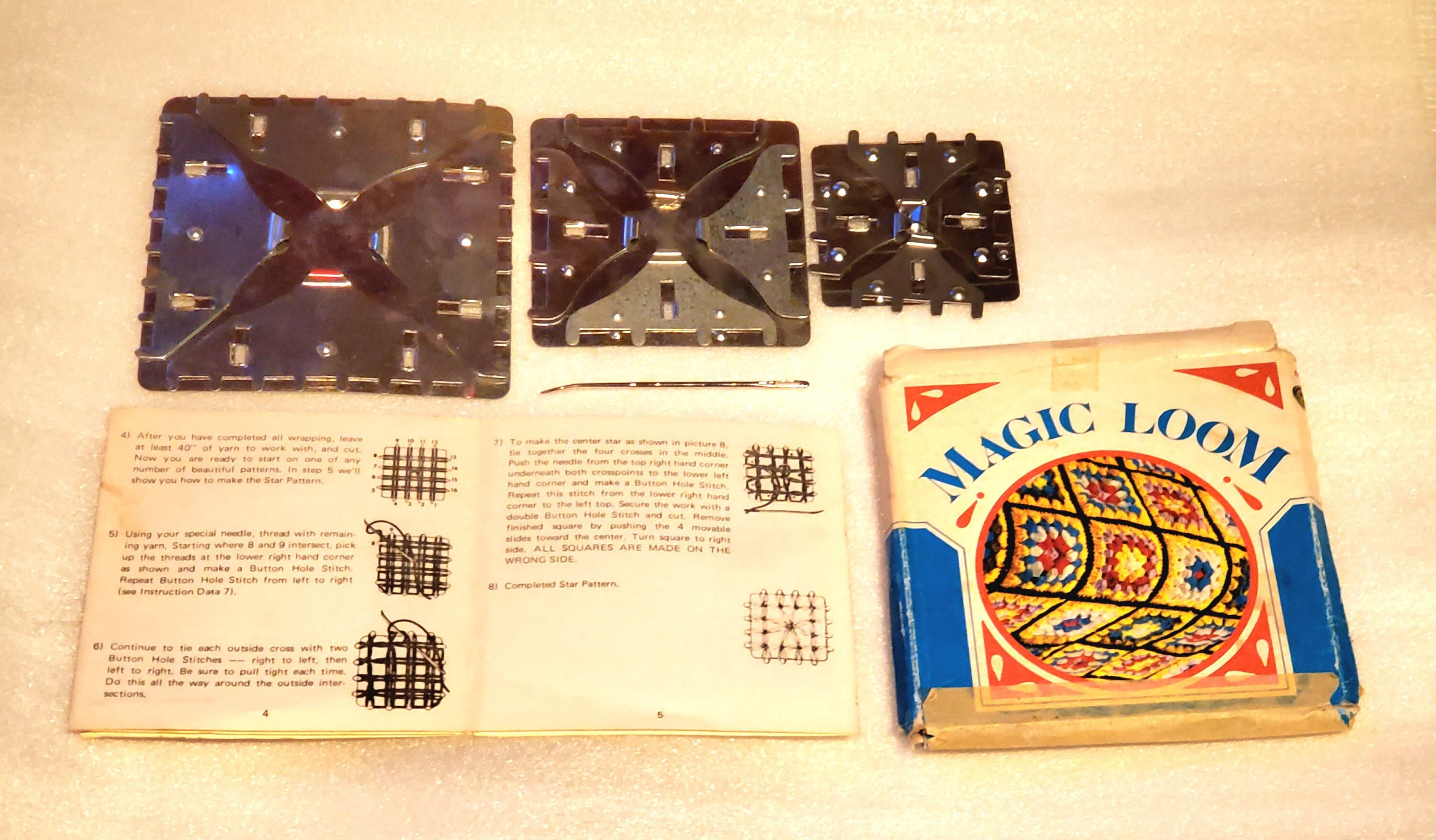 Vtg. 1981 Jobar MAGIC LOOM, Kit Includes 3 Different Sizes ...