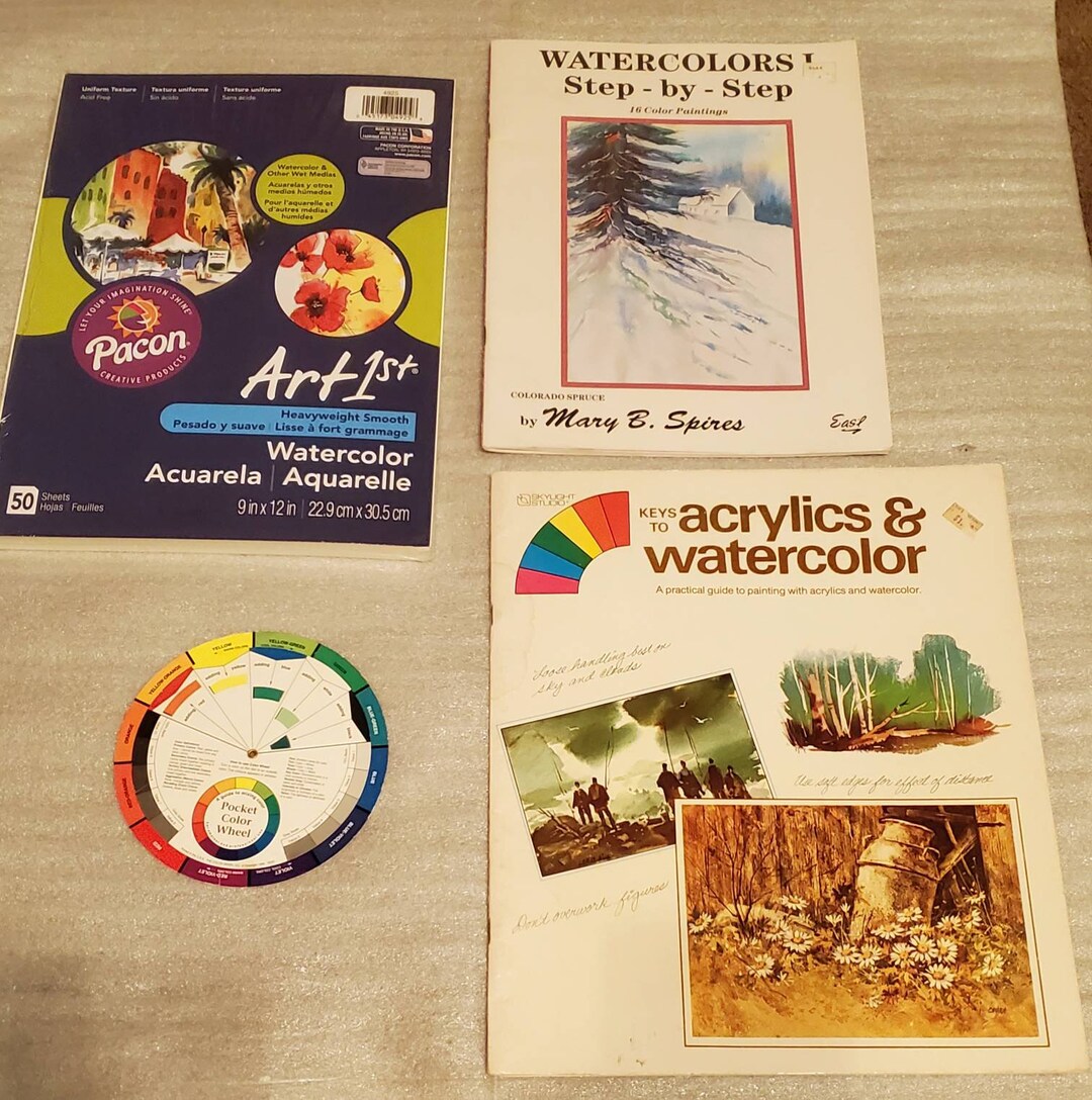 Art 1st WATERCOLOR PAPER 9" X 12", 50 Sheets, Heavyweight Smooth With 2 ...