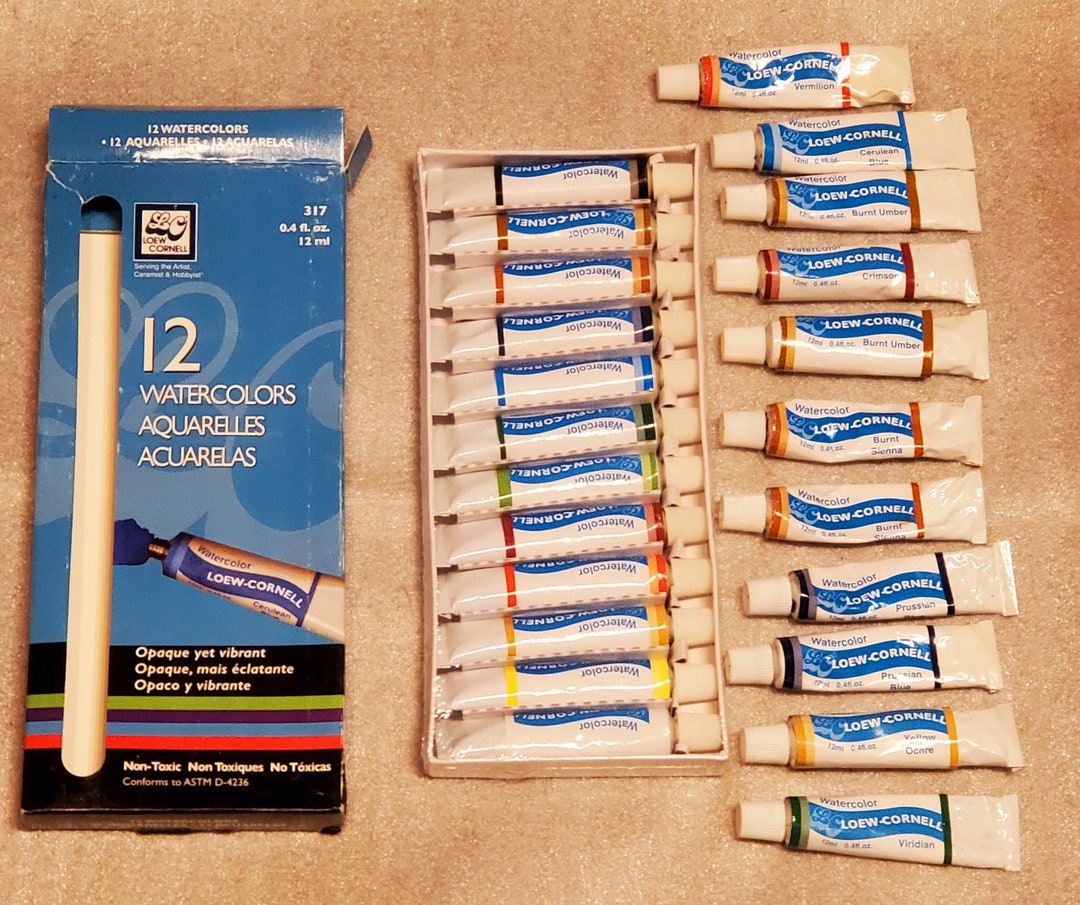Lowe Cornell (23 Tubes) NEW Set of 12 Tubes of Watercolors, .4 Oz, 12 ...