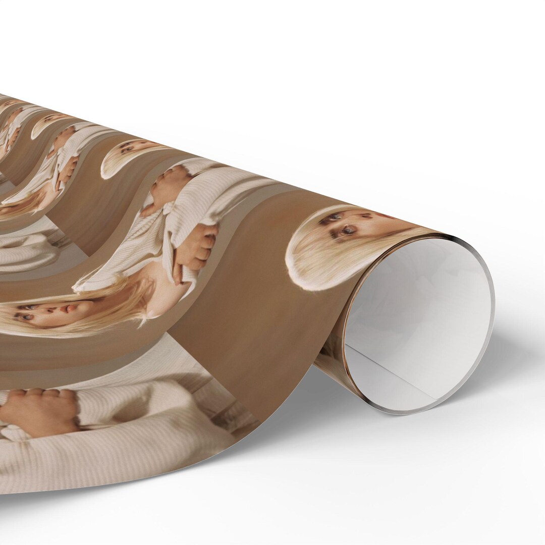 Billie Elish Brown Wrapping Paper Featuring Unique Design for Gifts ...