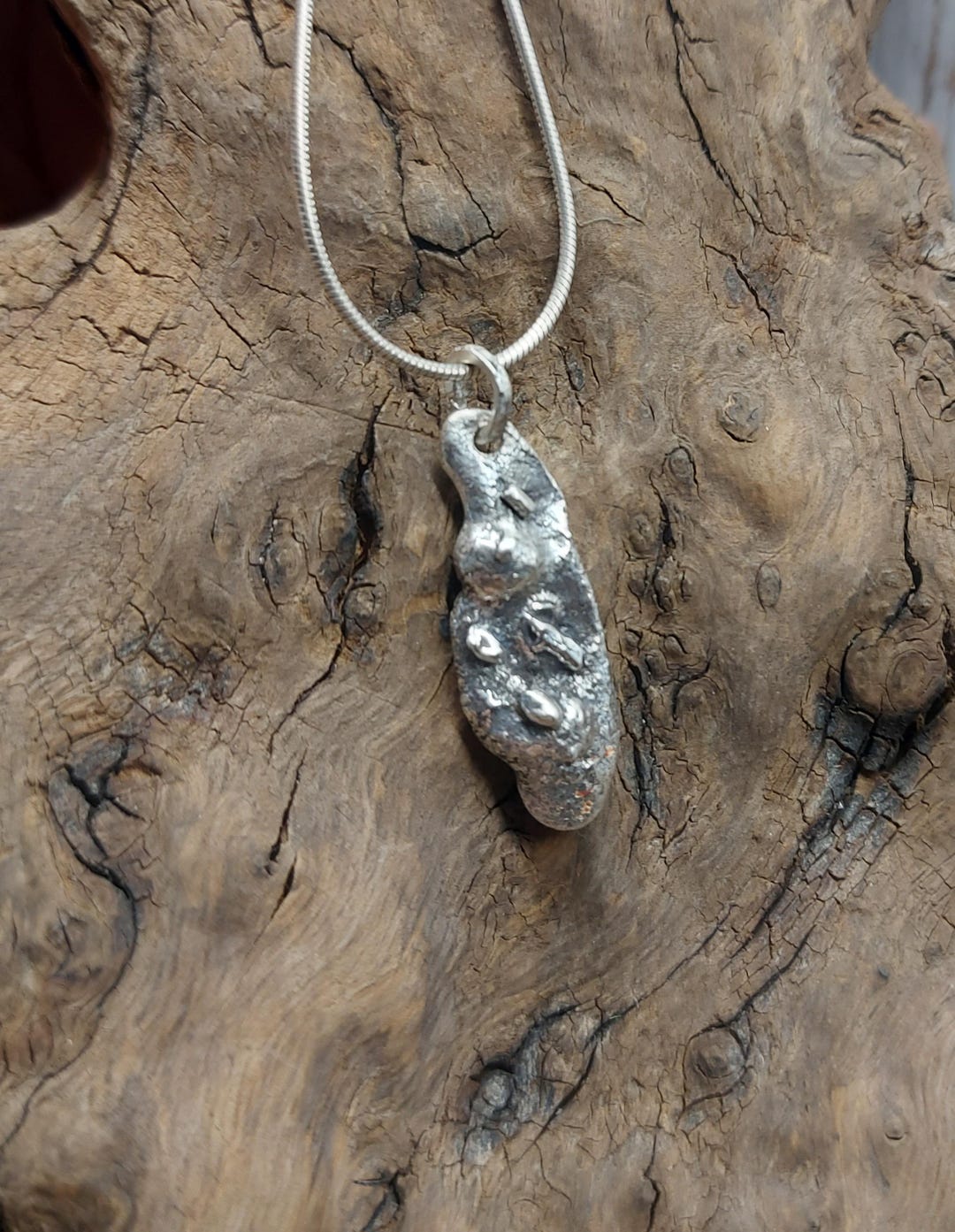 Beautiful Nugget Pendant Made of Genuine 925 Sterling Silver ...