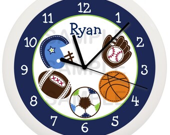 Sports clock | Etsy