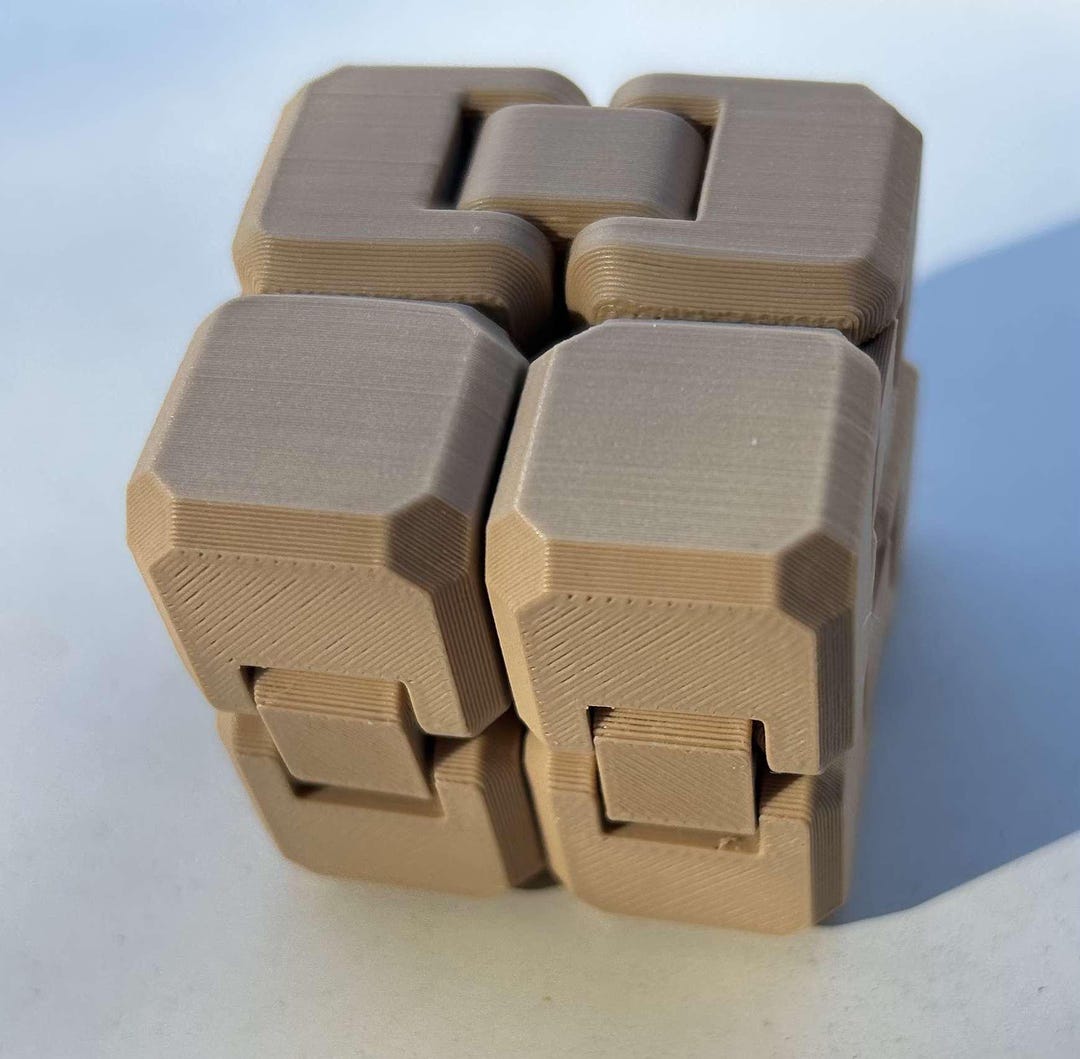 Brown 3D Printed Fidget Cubes - Etsy