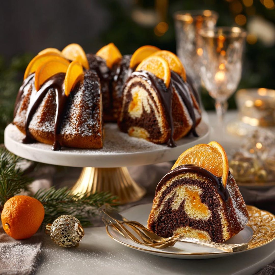 New Year Orange Delight Bundt Cake + Bonus File - Etsy