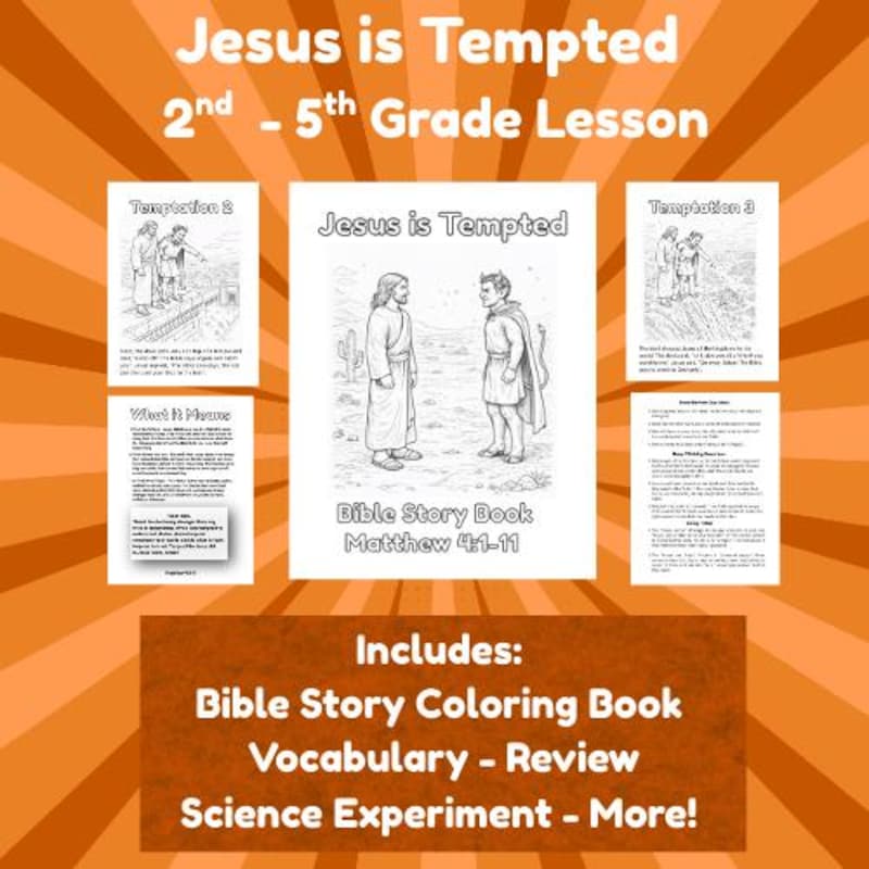 Jesus is Tempted Crafts - Etsy