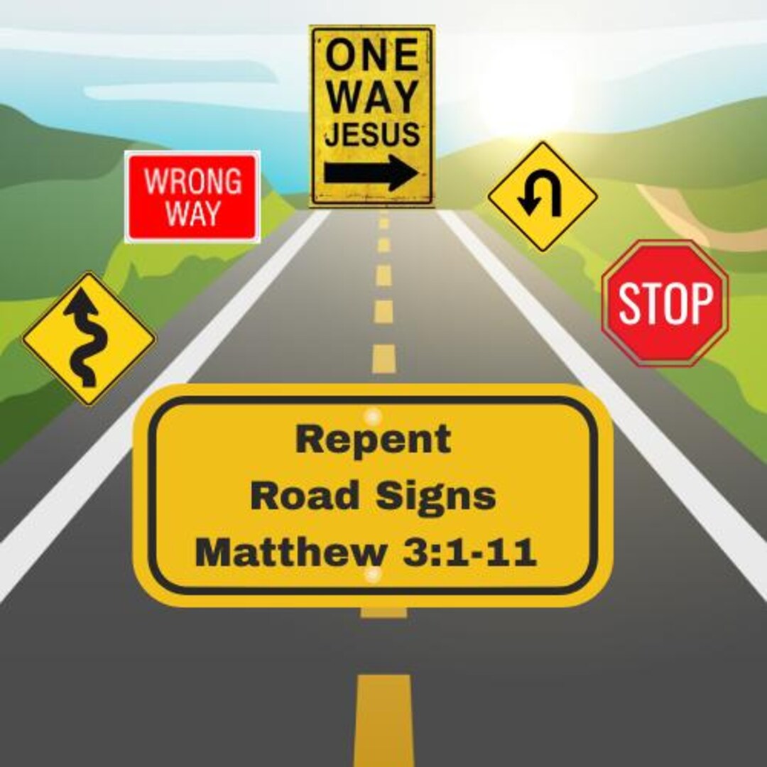Children and Youth Sermon - "repent - Road Signs" - Etsy