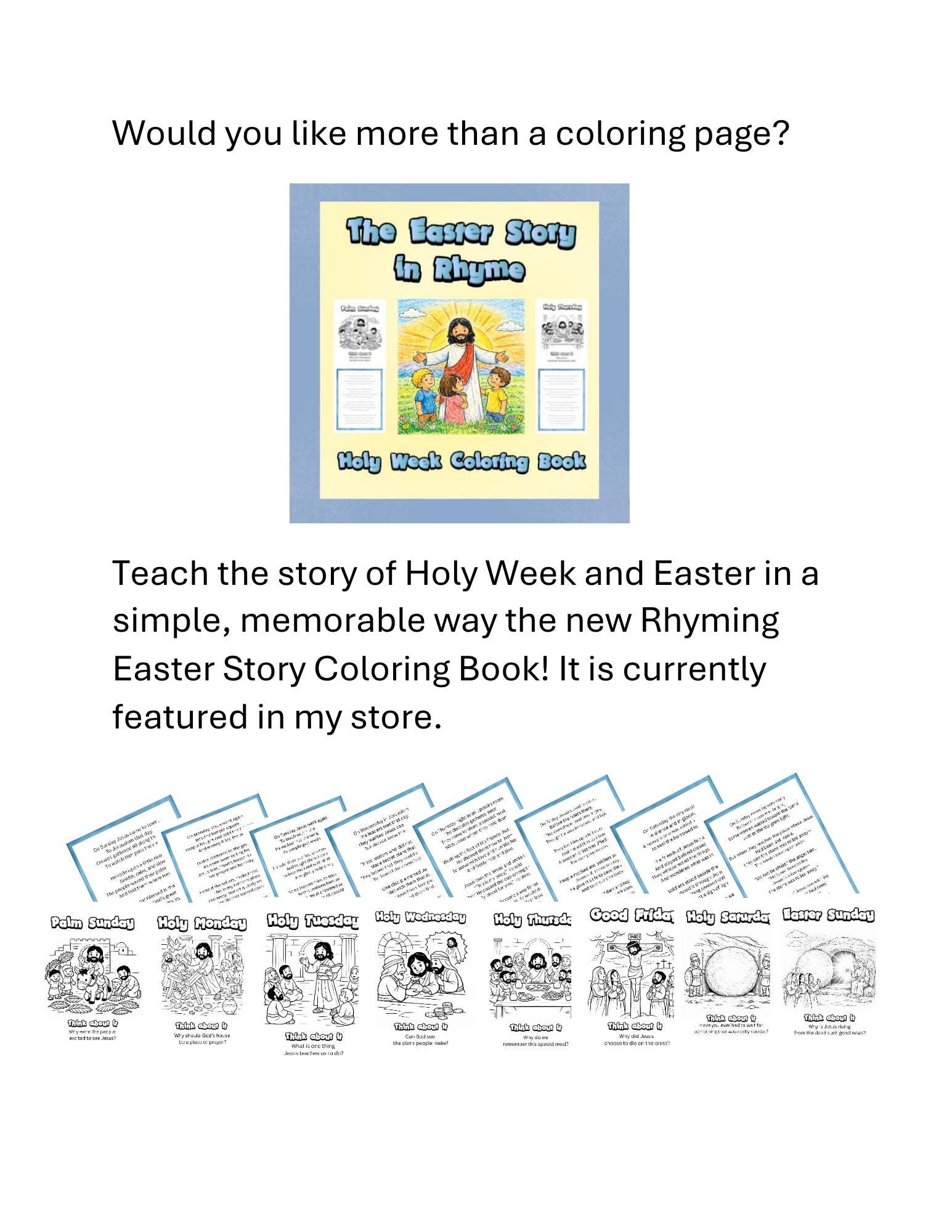 Holy Week | Easter | Bible Coloring Page | Lent | Sunday School ...