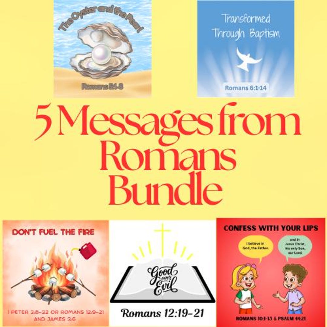Book of Romans Five Children's Lessons / Sermons (bundle) - Etsy