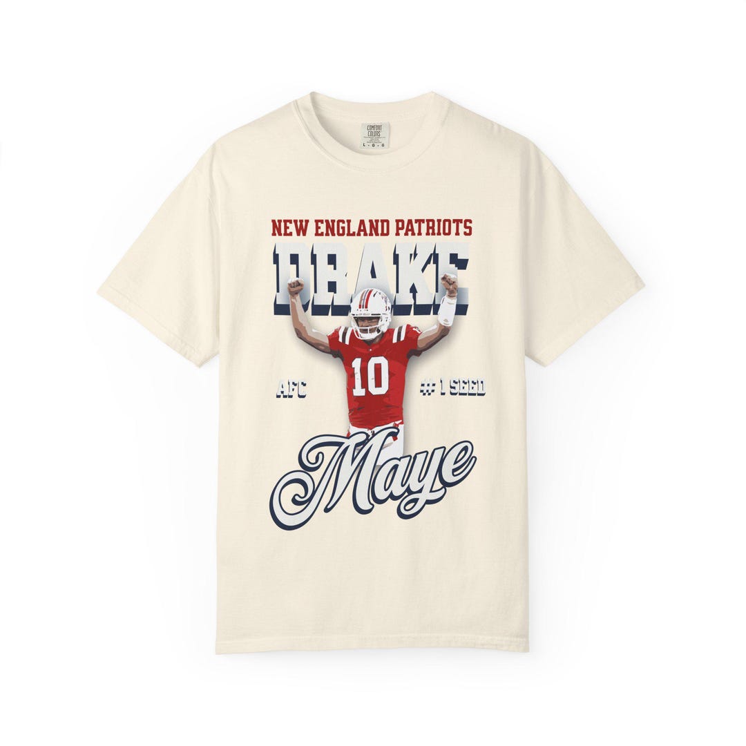 Drake Maye New England Patriots Game Day T-shirt | Football Fan Tee - Etsy