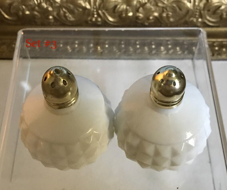 Vintage Made in Japan Milk Glass Diamond Point Individual Salt - Etsy