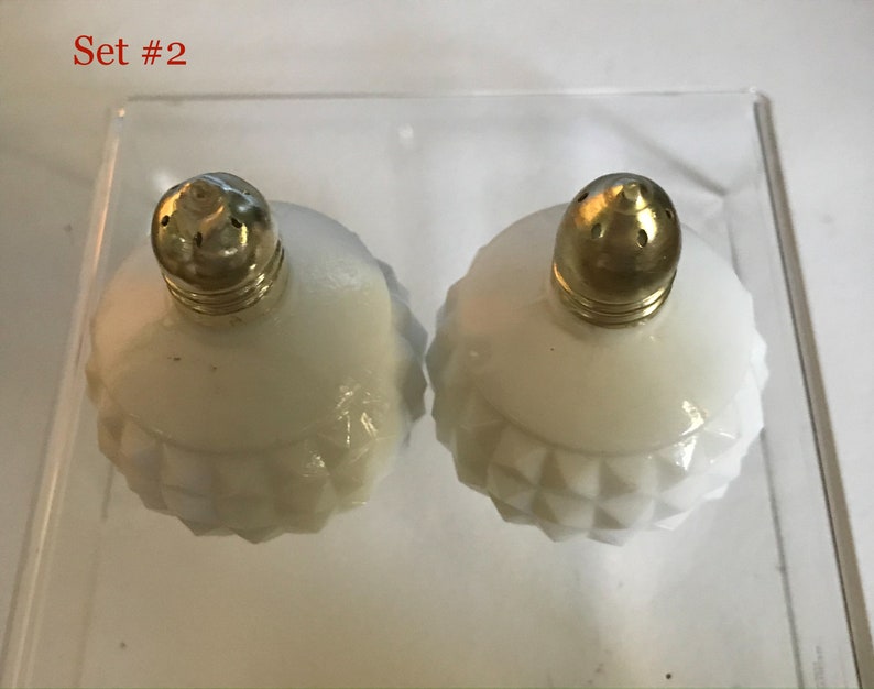 Vintage Made in Japan Milk Glass Diamond Point Individual Salt - Etsy