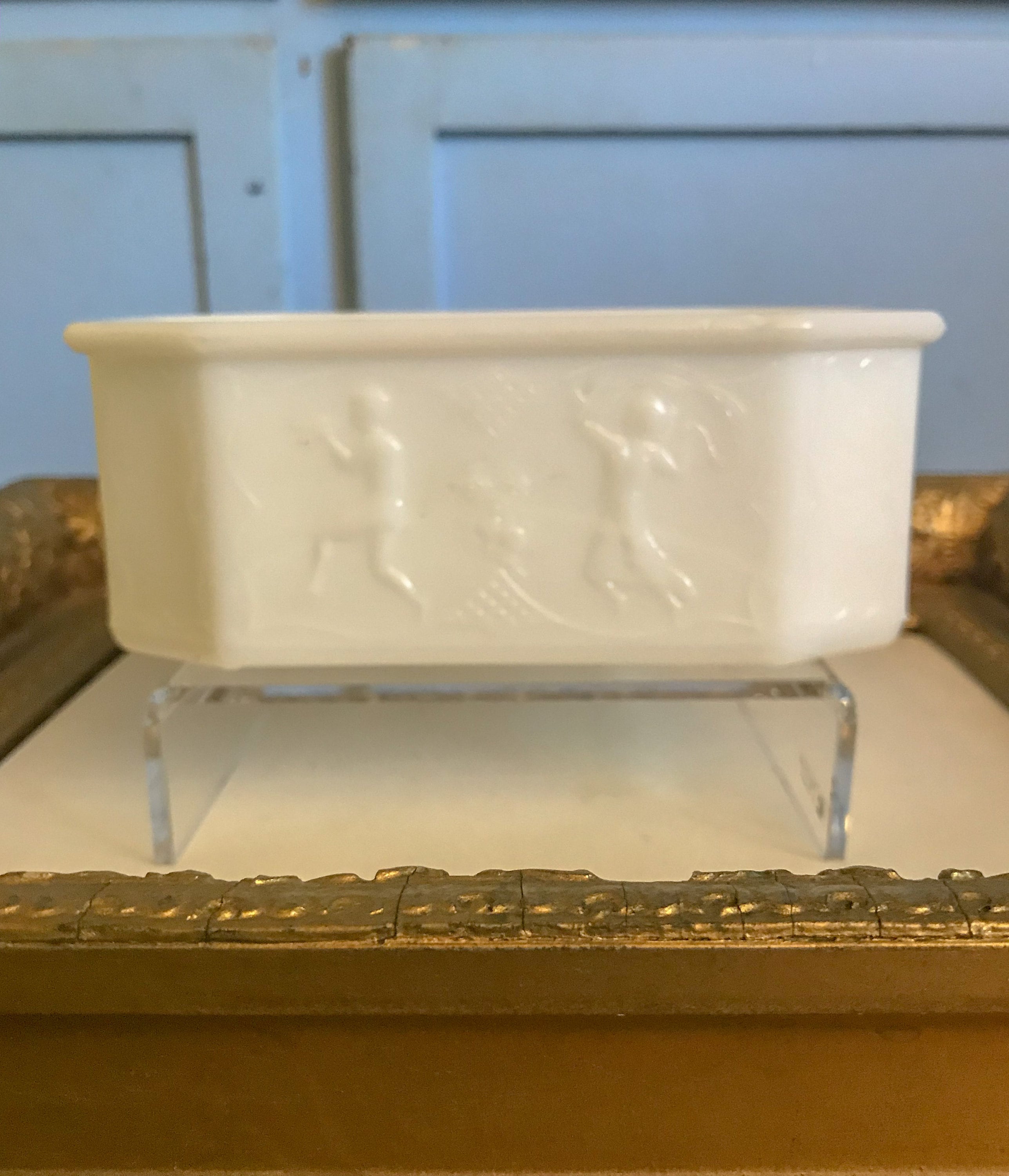 Late 1950s Dancing Nymphs Milk Glass Planter Hexagon - Etsy