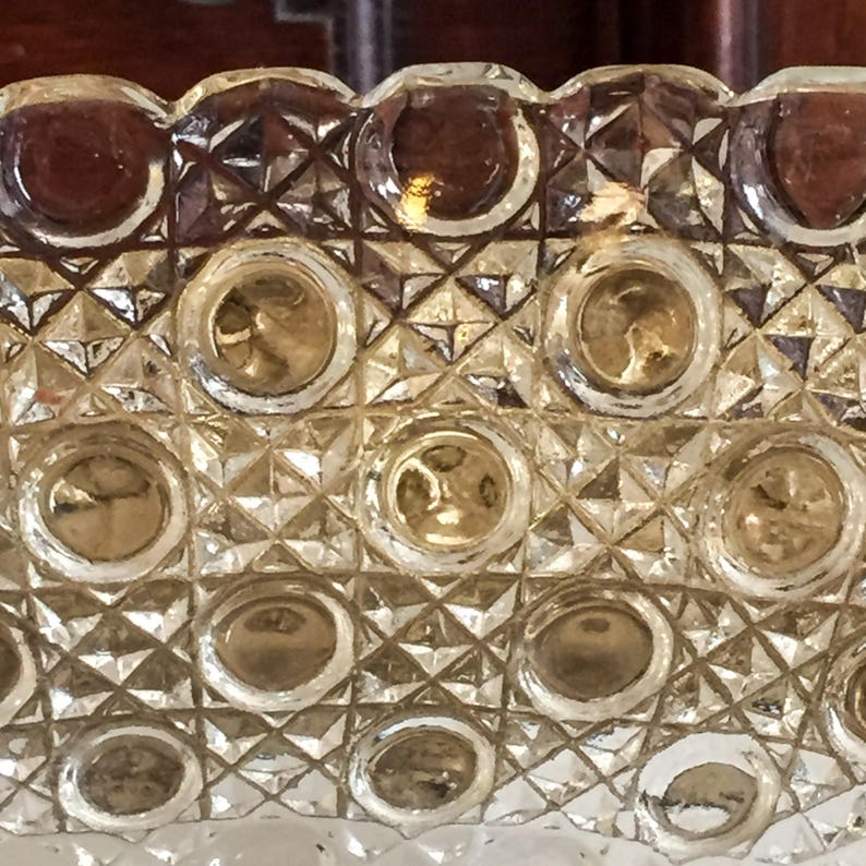 Vintage Walther Brilliant Hansa Pattern Pressed Glass Bowl - Etsy UK