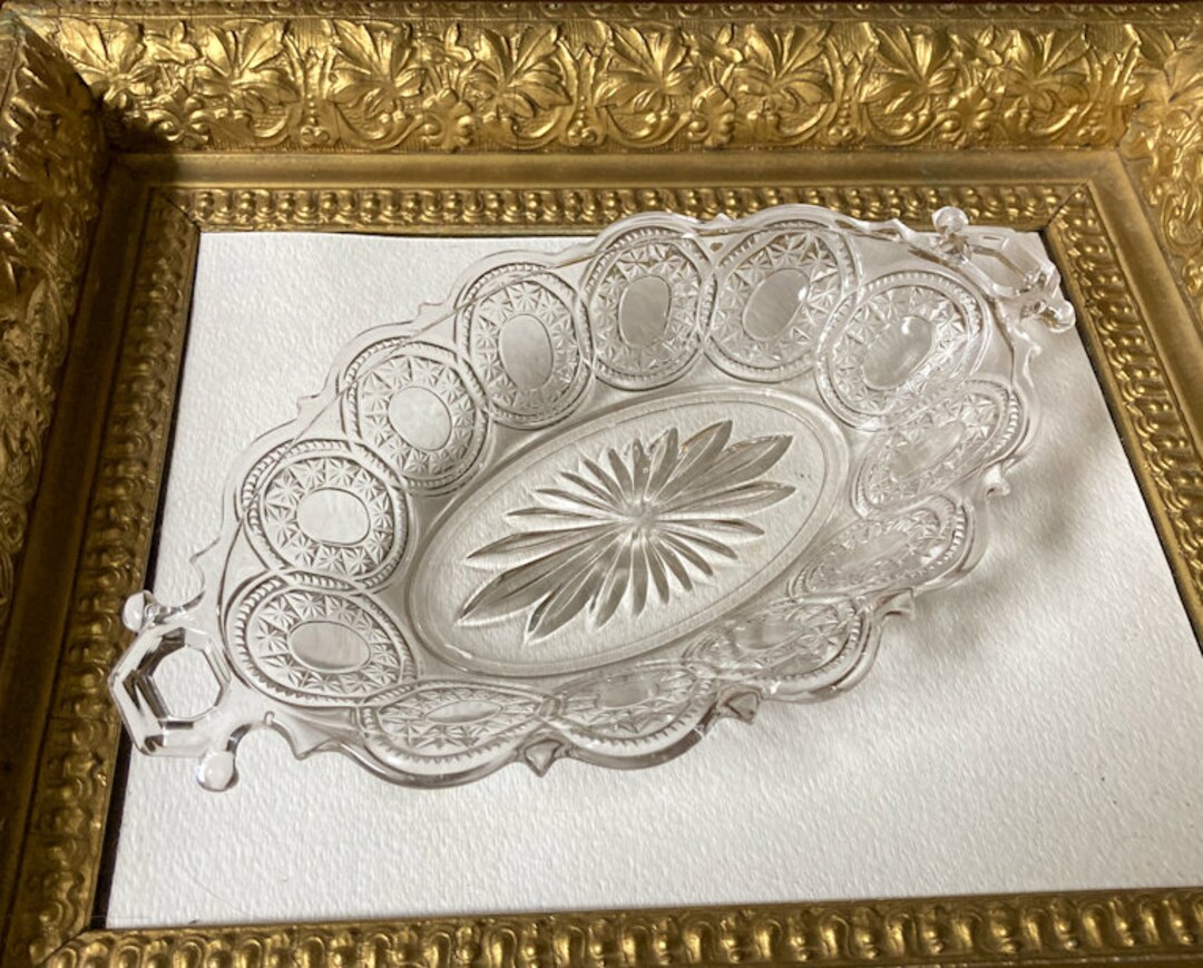 EAPG Bryce, Walker and Company Jasper (1880) Pickle, Olive, Relish Dish ...