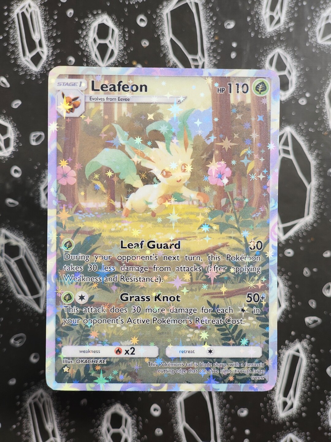 Leafeon | Stars Holo Full Art | Proxy | Pokémon TCG Pocket Custom Fan ...