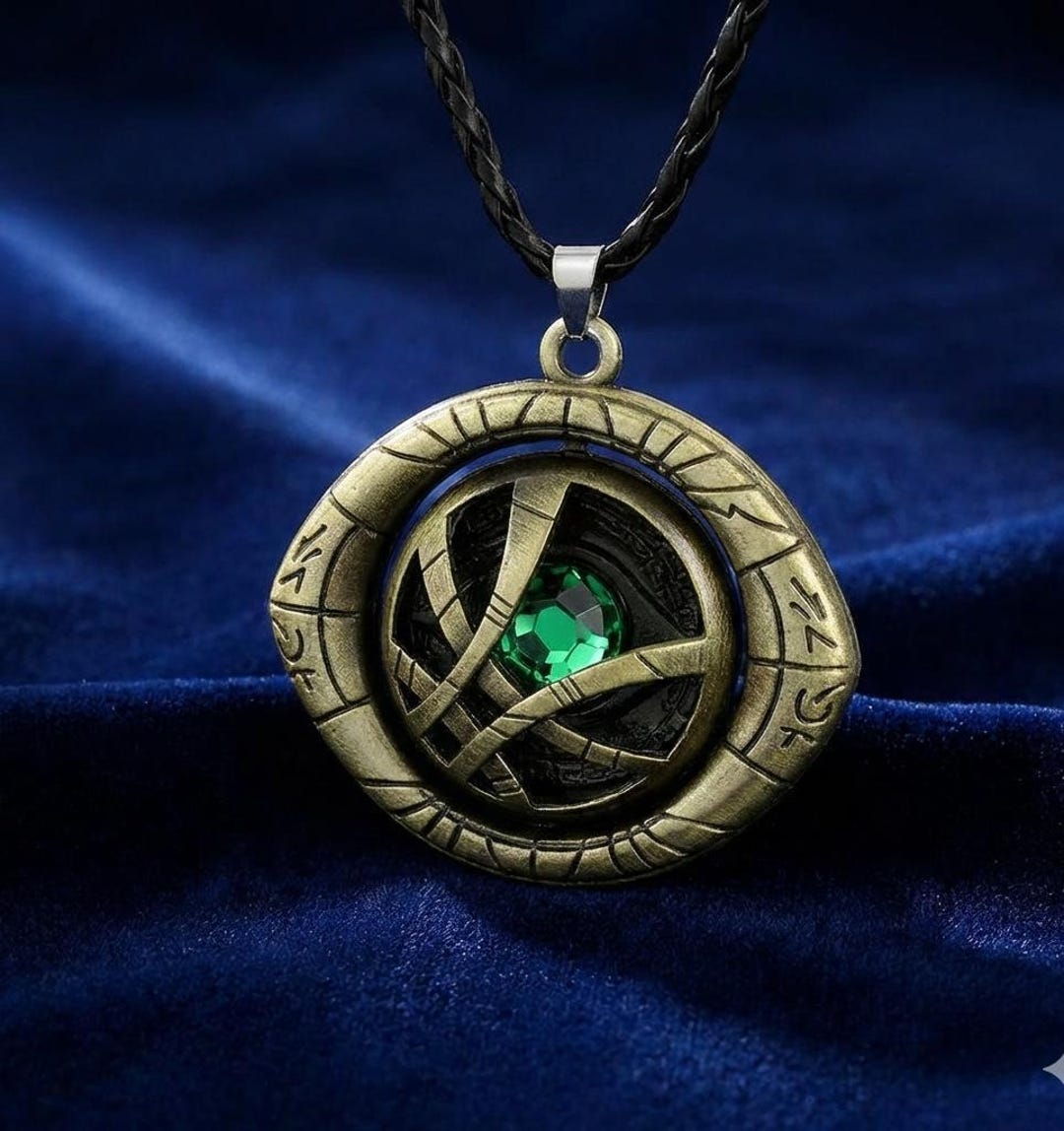 Dr Strange Eye of Agamotto Necklace Pendant, Marvel Jewelry Gift for ...
