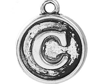 Letter c charm | Etsy