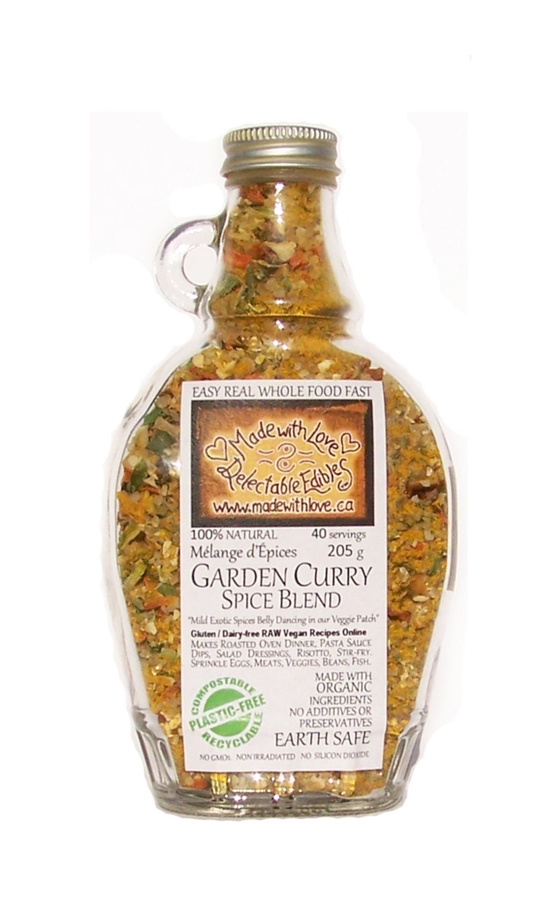 Garden Curry 9oz Eco Gourmet Artisan Spiceblend Chef Seasoning Organic ...
