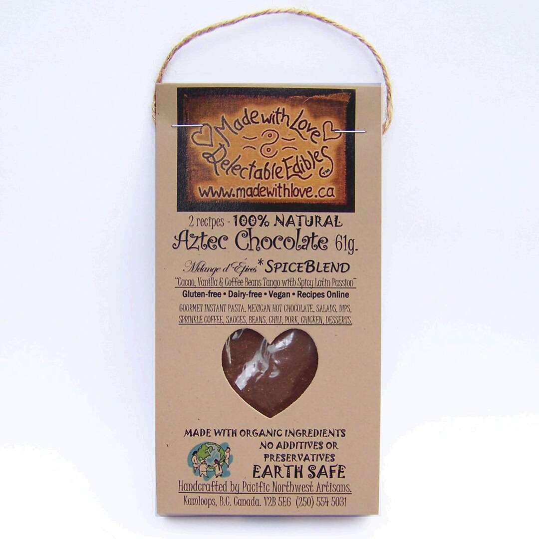 2 Oz Aztec Chocolate Artisan Spice Blend Gourmet Chili Chocolate Raw ...