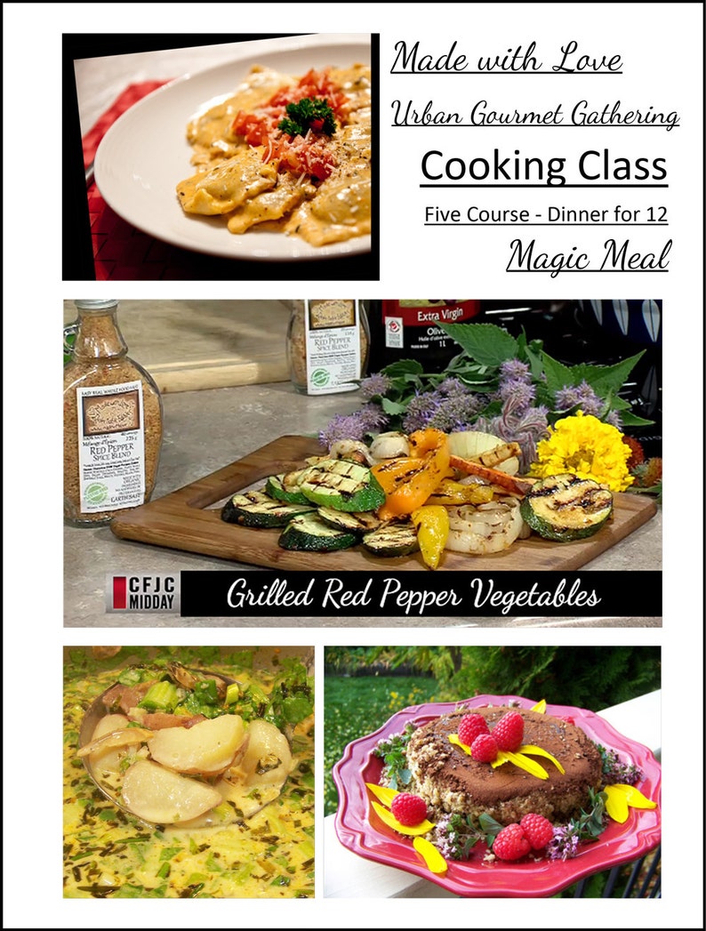 Urban Gourmet Gathering Eco Artisan Grocery Box With Menu & - Etsy