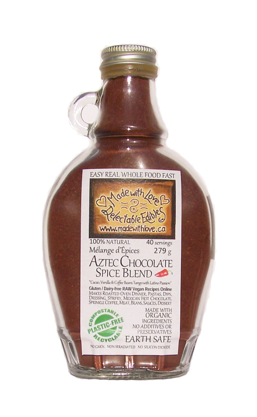 9 Oz Aztec Chocolate Spiceblend Artisan Gourmet Chili Chocolate Mole ...
