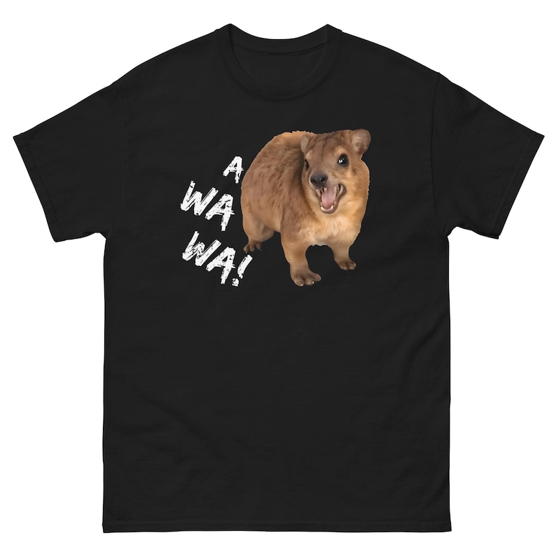 Screaming Hyrax Shirt | Funny Awawa Meme Tee - Etsy