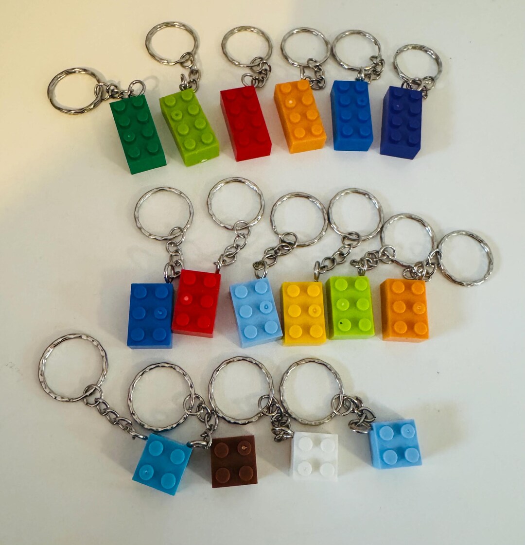 Lego Brick Keyrings - Etsy