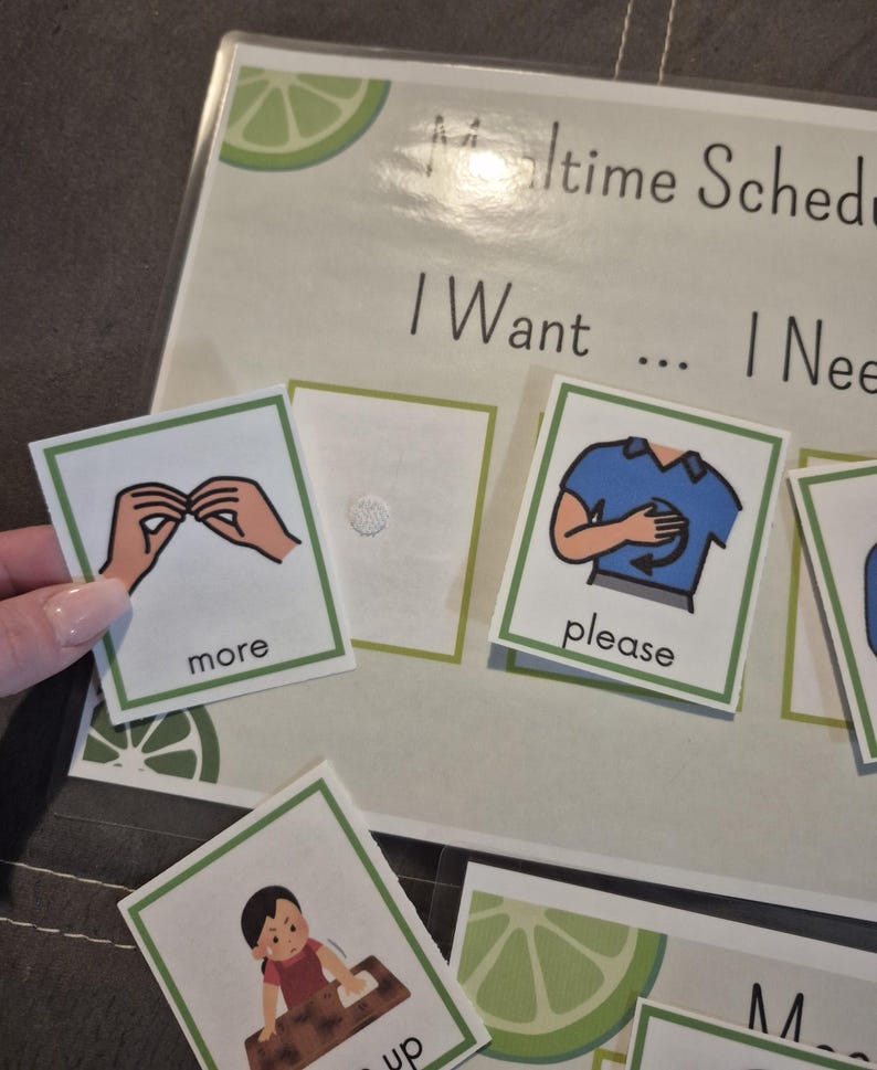 PDF Meal / Food Time Visual Schedule | Autism & Picky Eating Mealtime ...