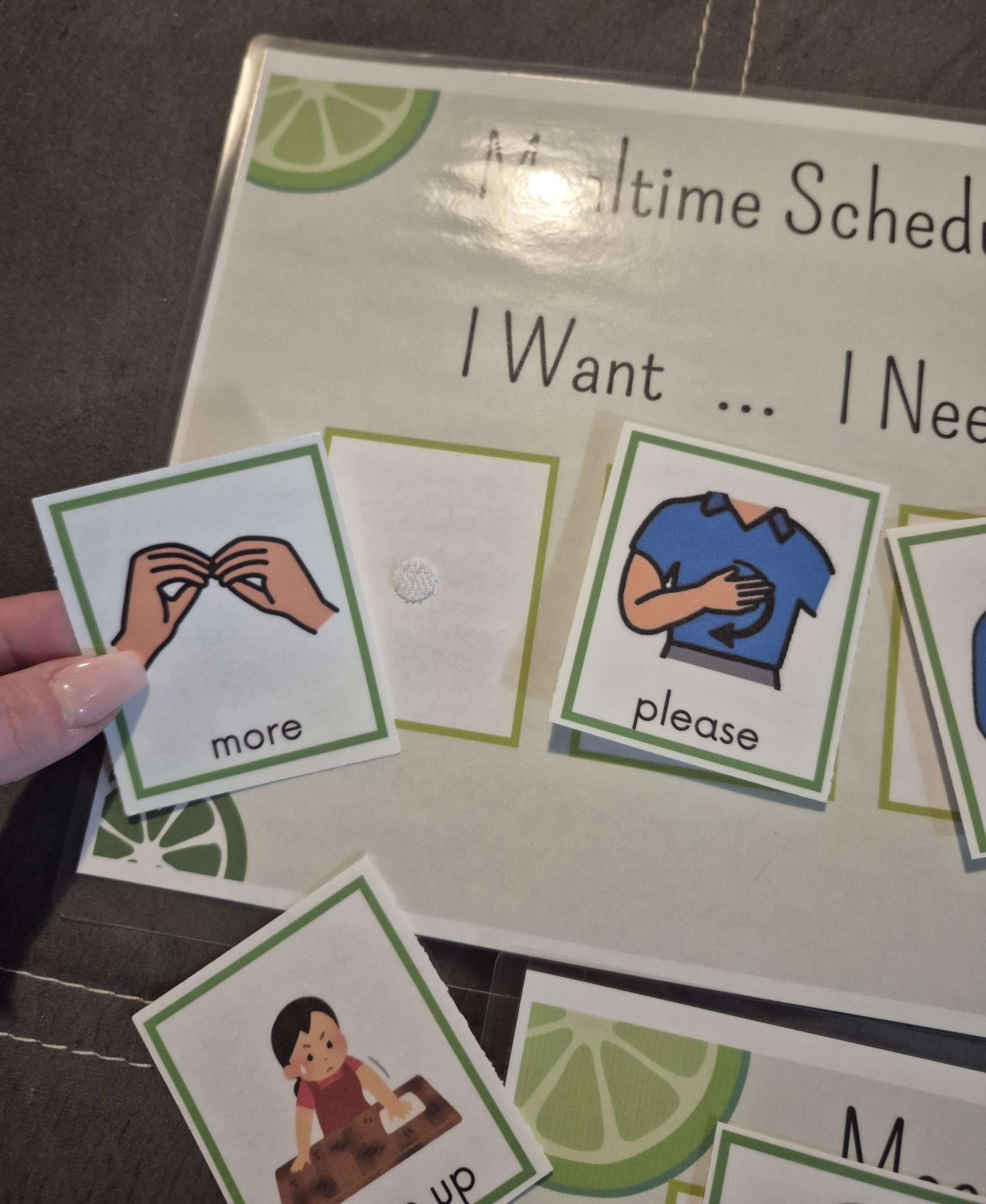 PDF Meal / Food Time Visual Schedule | Autism & Picky Eating Mealtime ...