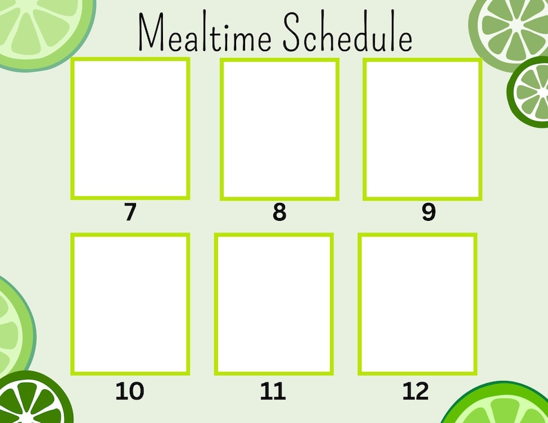 PDF Meal / Food Time Visual Schedule | Autism & Picky Eating Mealtime ...