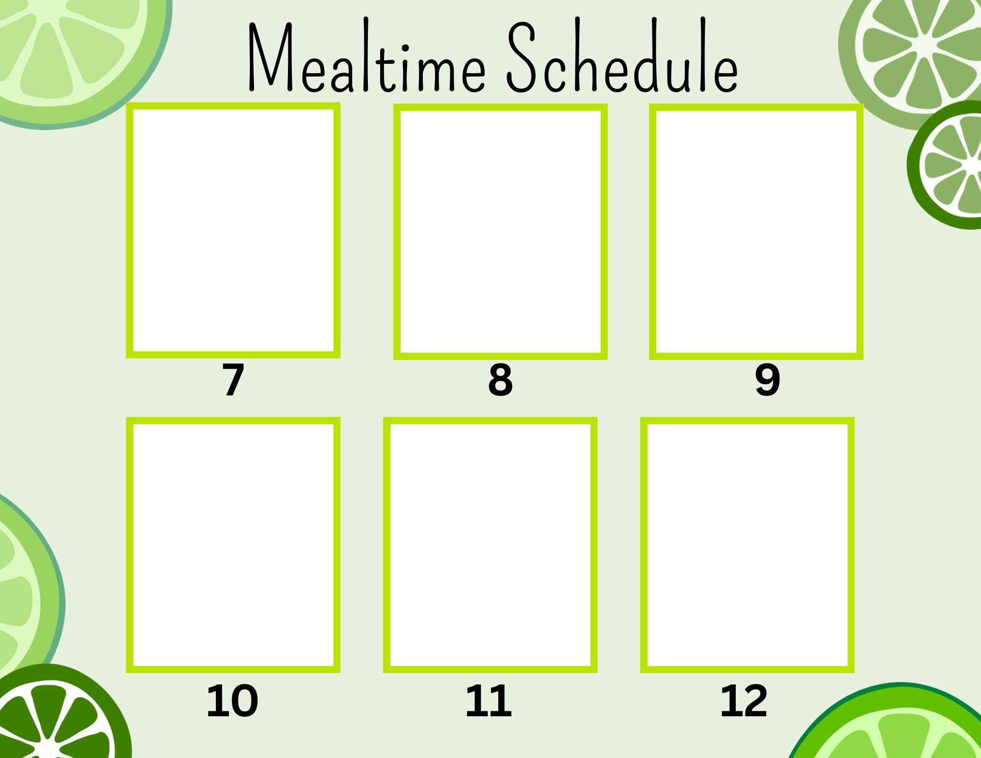 PDF Meal / Food Time Visual Schedule | Autism & Picky Eating Mealtime ...