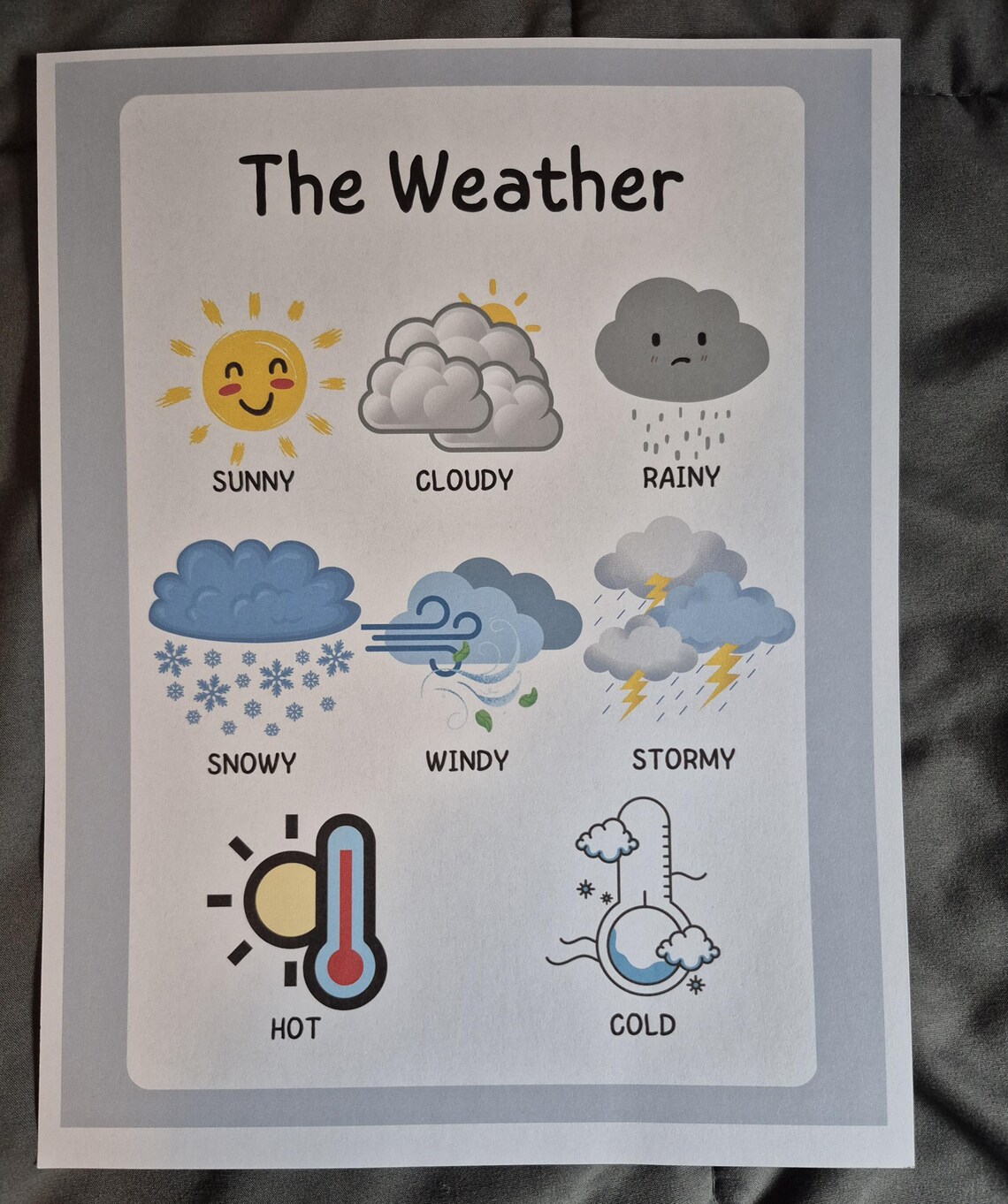 DIGITAL Bilingual Weather Posters | English + French | Classroom Decor ...